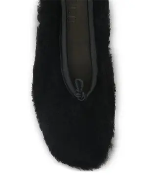 Hereu Faux-shearling Ballerina Flats