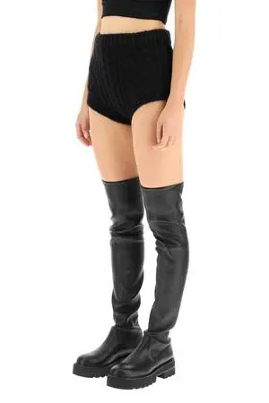 Red Valentino Cable Knit Shorts