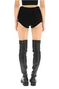 Red Valentino Cable Knit Shorts