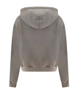 Alexander Wang Blade Logo Embossed Hoodie - Gray