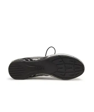 DIESEL® D-mile Lace-up Ballerinas - Silver/black