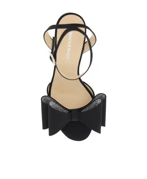MACHMACH Mach & Mach Embellished Bow High Heel Sandals