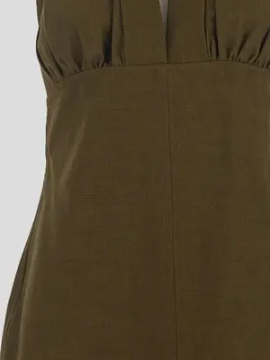 Bottega Veneta Sleeveless Halter Neck Dress With Skirt Slit