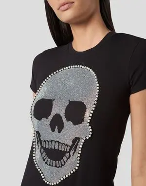 Philipp Plein Skull Embellished T-shirt Dress