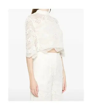 TWINSET Lace Detail Cover-up - White