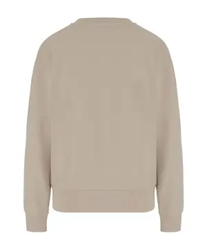 Pinko Logo Printed Crewneck Sweatshirt - Beige