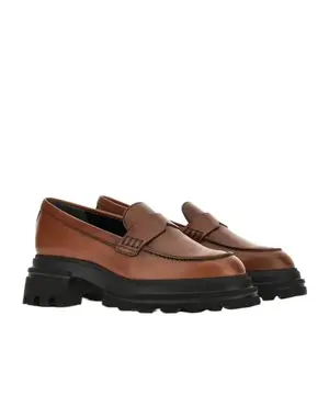 Hogan 50mm Penny-strap Leather Loafers