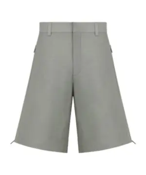 Dior Gusseted Shorts With Logo Patch