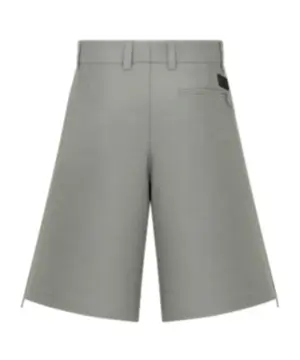 Dior Gusseted Shorts With Logo Patch