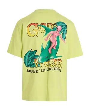 Gcds Surfing Weirdo Printed Crewneck T-shirt