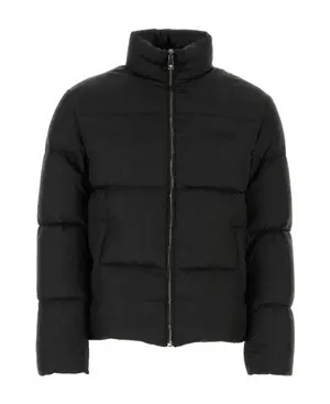 Versace Barocco Silhouette Zip-up Puffer Jacket