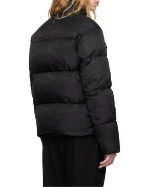Versace Barocco Silhouette Zip-up Puffer Jacket