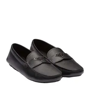 Prada Triangle Logo Loafers