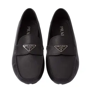 Prada Triangle Logo Loafers