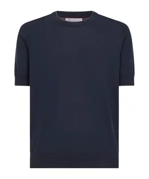 Brunello Cucinelli Ribbed Short-sleeved Jumper