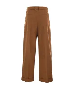 PT TORINO Cropped Wide-leg Tailored Pants