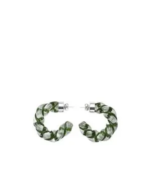 Bottega Veneta Hoop Earrings - Green