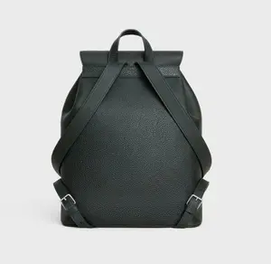 Celine Large Folco Backpack In Grained Calfskin