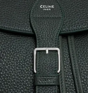 Celine Large Folco Backpack In Grained Calfskin