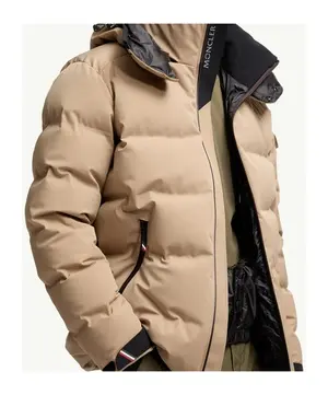 Moncler Montgetech Hooded Down Ski Jacket - Light Beige