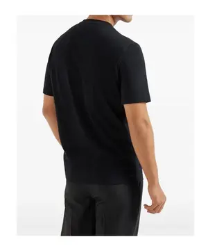 Brunello Cucinelli Graphic Print Crewneck T-shirt - Black