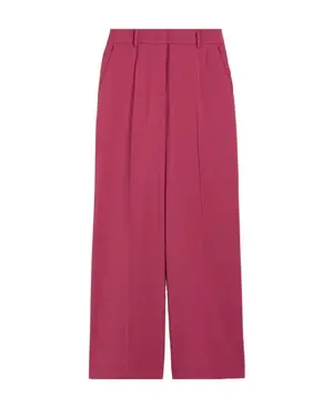 Max Mara High Waist Straight Leg Trousers - Pink