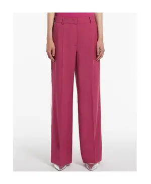 Max Mara High Waist Straight Leg Trousers - Pink