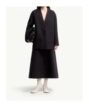 Moncler Jil Sander Flared Midi Skirt - Navy Blue