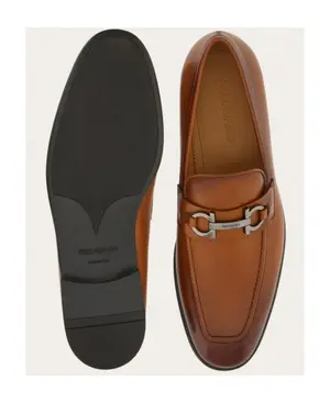 FERRAGAMO Penny Slip-on Loafers - Brown