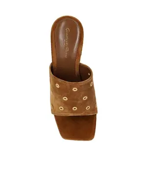 GIANVITO ROSSI Studded Platform Mules