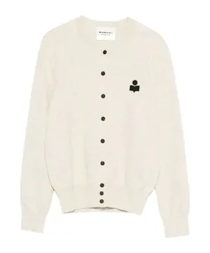 Isabel Marant Étoile Logo-embroidered Knitted Cardigan - No
