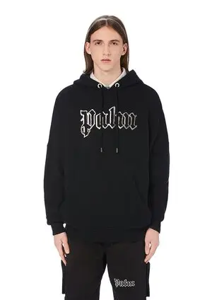 Palm Angels Logo Print Hoodie