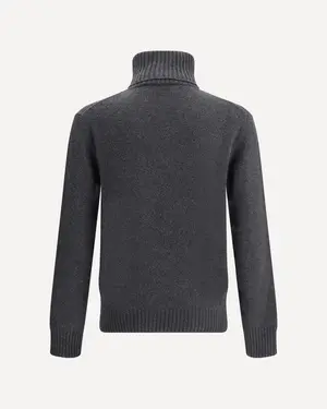 Ami Ribbed Turtleneck Sweater