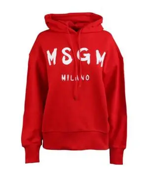 MSGM Printed Cotton Hoodie