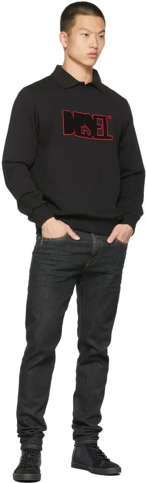 DIESEL® Slim Fit Jeans With Logo Detail