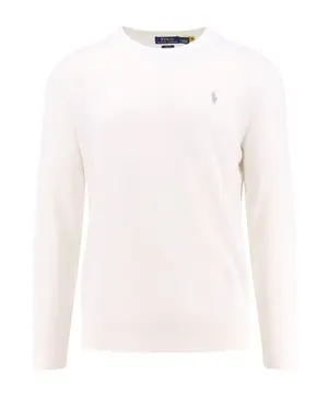 Polo Ralph Lauren Embroidered Crewneck Jumper - White