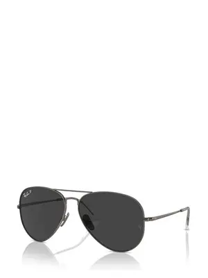 Ray-ban Aviator Titanium Sunglasses - Black
