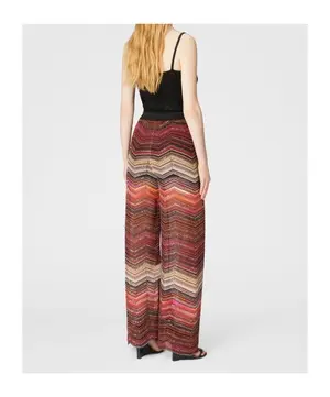 Missoni Palazzo Chevron Sequined Trousers - Multi-color