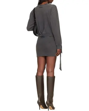 Isabel Marant Étoile Zae Fleece Mini Dress - Black