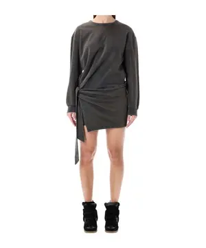 Isabel Marant Étoile Zae Fleece Mini Dress - Black