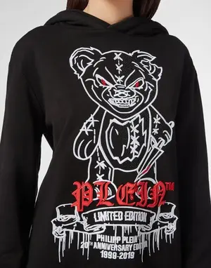 Philipp Plein Logo Detail Hooded Hoodie
