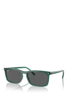Ray-ban Rectangle Full Rim Sunglasses - Black
