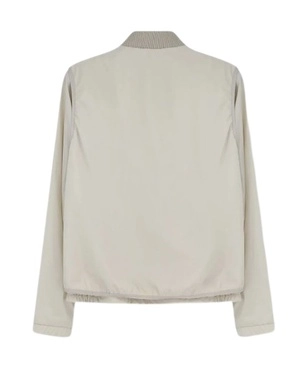 Moncler Logo Patch Detachable-sleeve Jacket - Beige
