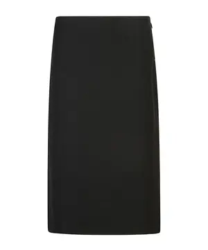 Fendi Midi Skirt With Side Zippers