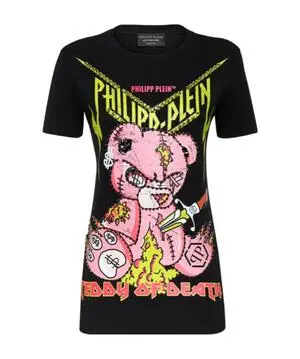 Philipp Plein Teddy Of Death" Graphic T-shirt
