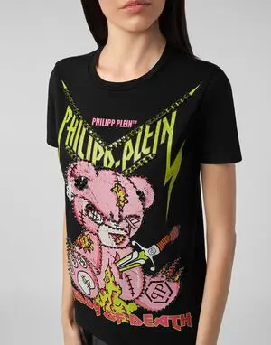 Philipp Plein Teddy Of Death" Graphic T-shirt