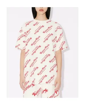 Kenzo All-over Logo Printed Oversize T-shirt