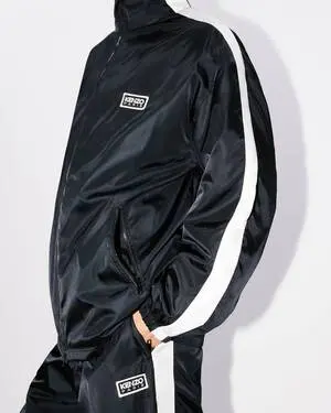 Kenzo Zipped Track Jacket With Contrast Stripes