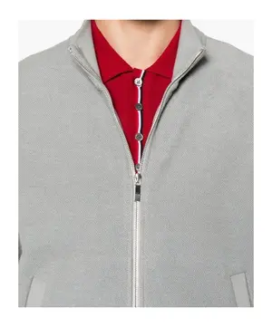 Thom Browne Loopback 4-bar Jacket - Light Gray