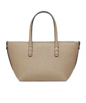 Fendi Mini Roll Logo Debossed Tote Bag - Dove-grey